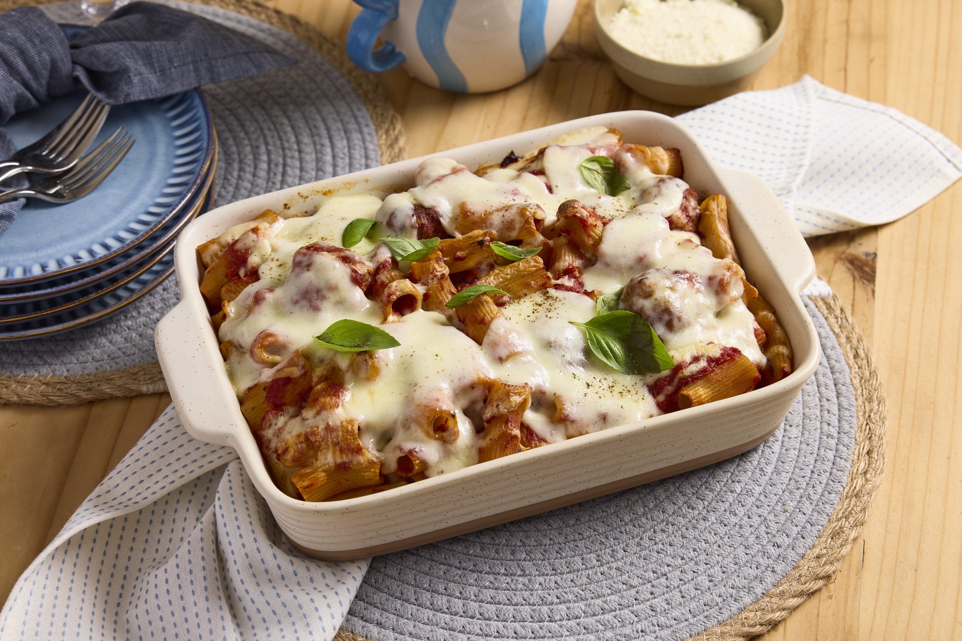 Rigatoni Al Forno with Sausage Polpette - San Remo